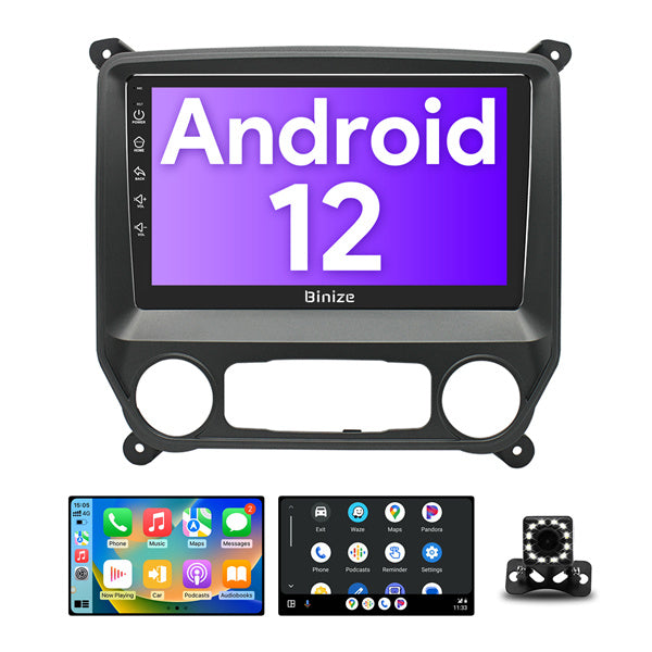 Binize Android 12 Car Unit for 2014 2015 2016 2017 2018 Chevy Silverad