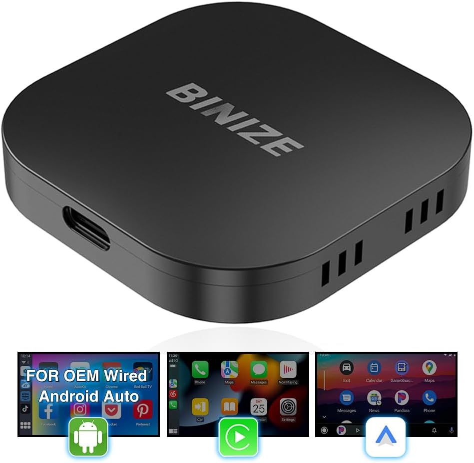 Android CarPlay Box for Car with Wired CarPlay/Android Auto – Binize